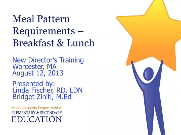 PPT - Meal Pattern Requirements – Breakfast & Lunch PowerPoint ...