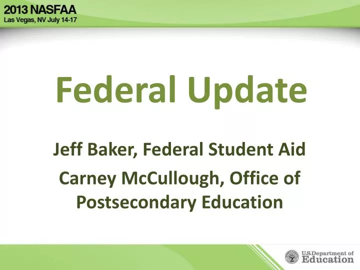 PPT - Federal Update PowerPoint Presentation, free download - ID:1602642