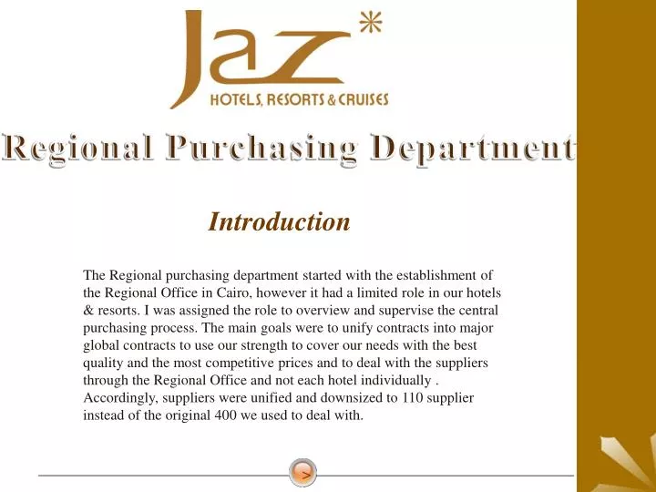 PPT - Regional Purchasing Department PowerPoint Presentation, free ...