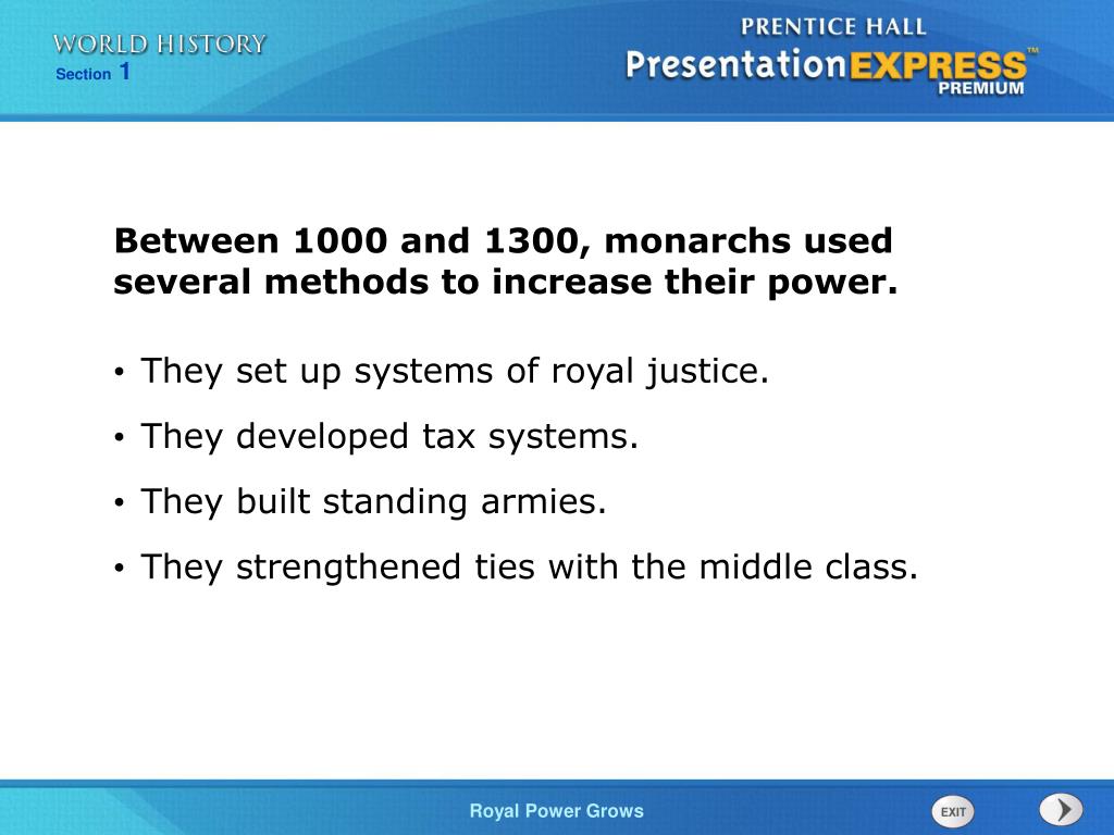 PPT - Learn how monarchs gained power over nobles and the Church ...