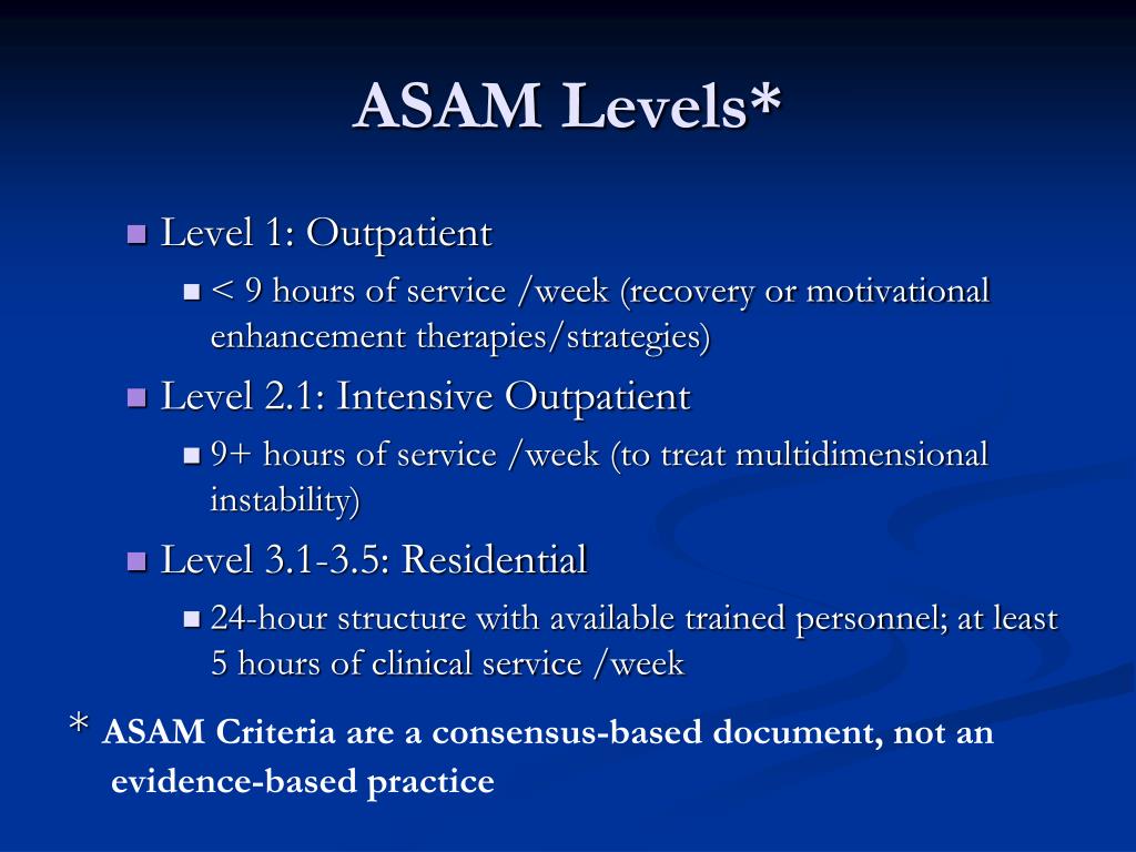 PPT - Best Practices & Effectiveness of Residential, Outpatient and ...