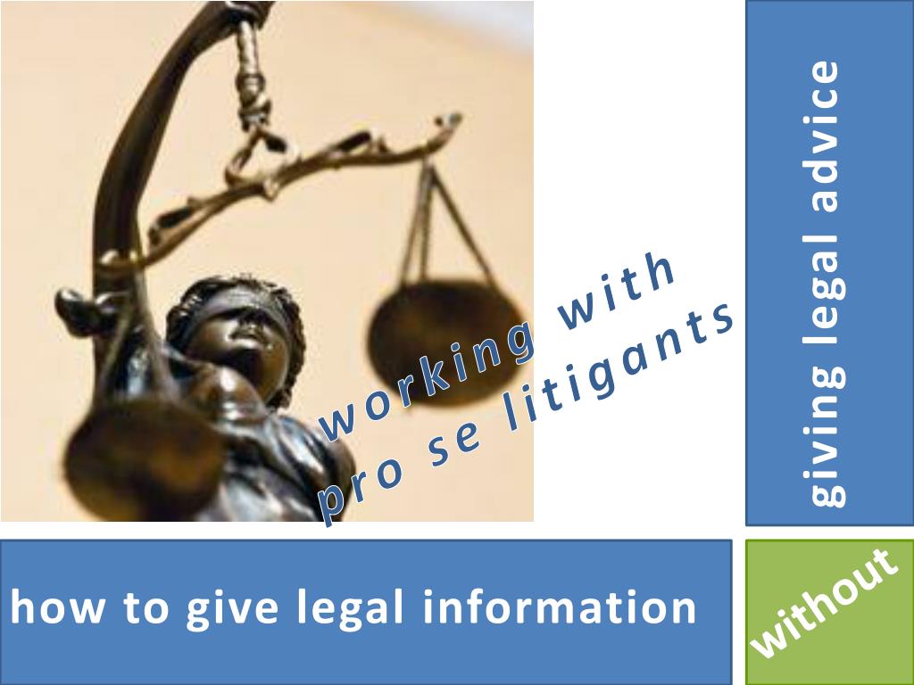 PPT - giving legal advice PowerPoint Presentation, free download - ID ...