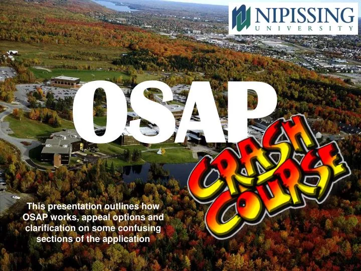 PPT - OSAP PowerPoint Presentation, free download - ID:1603024