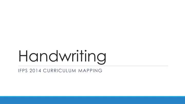 PPT - Handwriting PowerPoint Presentation, free download - ID:1603056