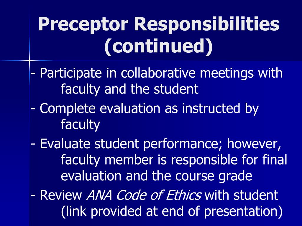 PPT - Clinical Preceptorship: Shining the Light Toward the Future ...