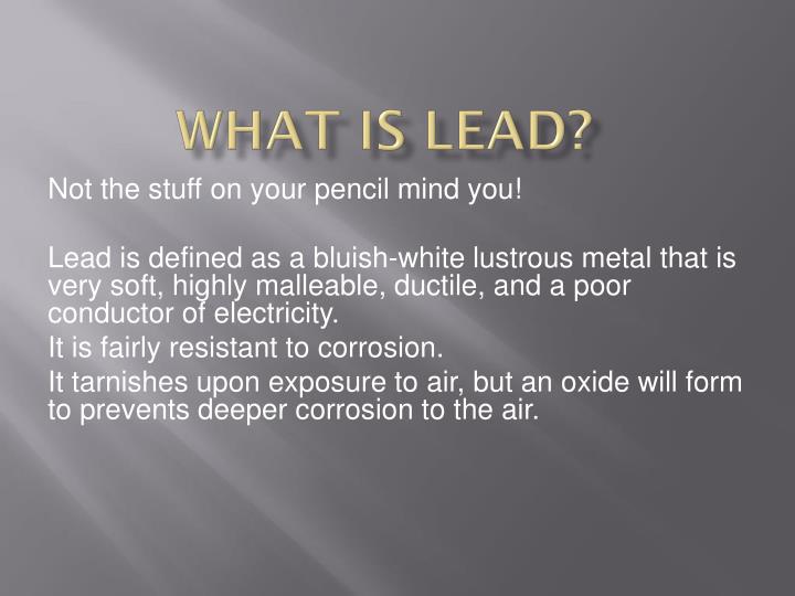 PPT - Lead Presentation PowerPoint Presentation - ID:1603329