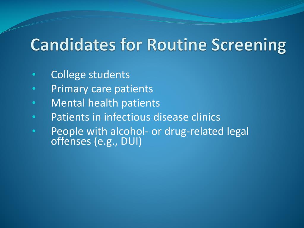 PPT - Screening, Brief Intervention, and Referral to Treatment (SBIRT ...