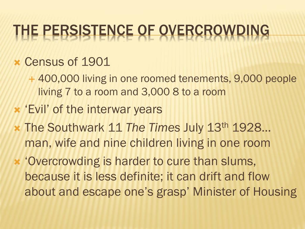 PPT - The long history and strange currency of overcrowding standards ...