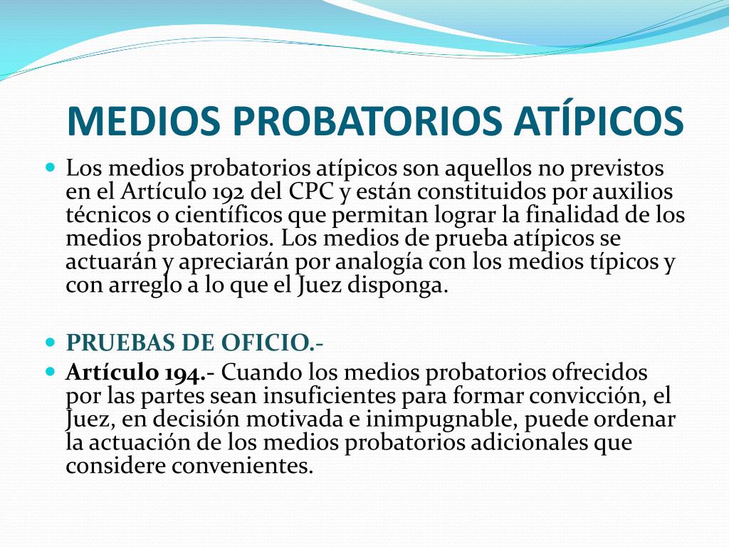 PPT - MEDIOS DE PRUEBA Y REALIDAD PRÁCTICA DE LAS PRUEBAS EN LA ...