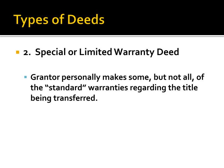PPT - Deeds PowerPoint Presentation - ID:1603955