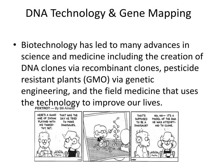 PPT - DNA Technology & Gene Mapping PowerPoint Presentation, free ...