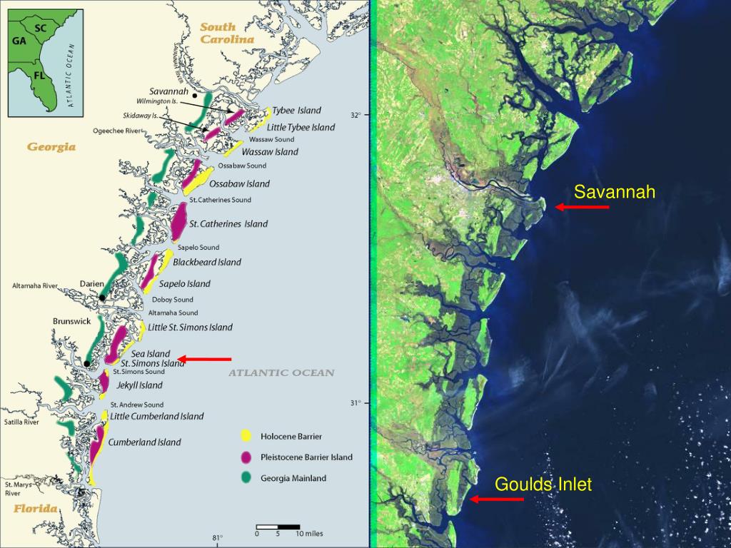 PPT - Historical Changes of Goulds Inlet, Georgia From Geospatial ...