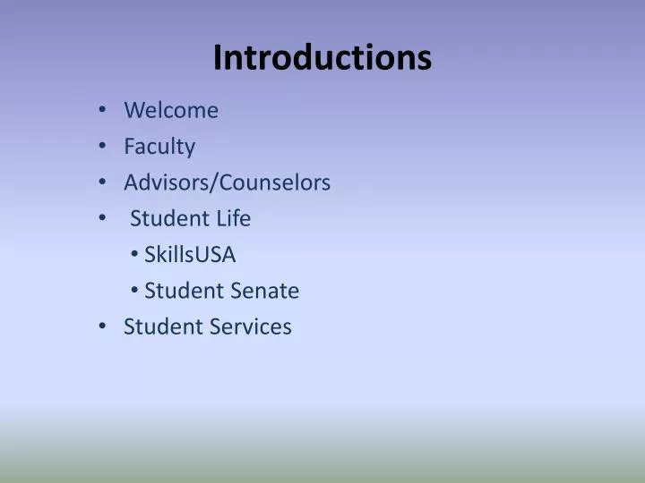 PPT - Introductions PowerPoint Presentation, free download - ID:1605232