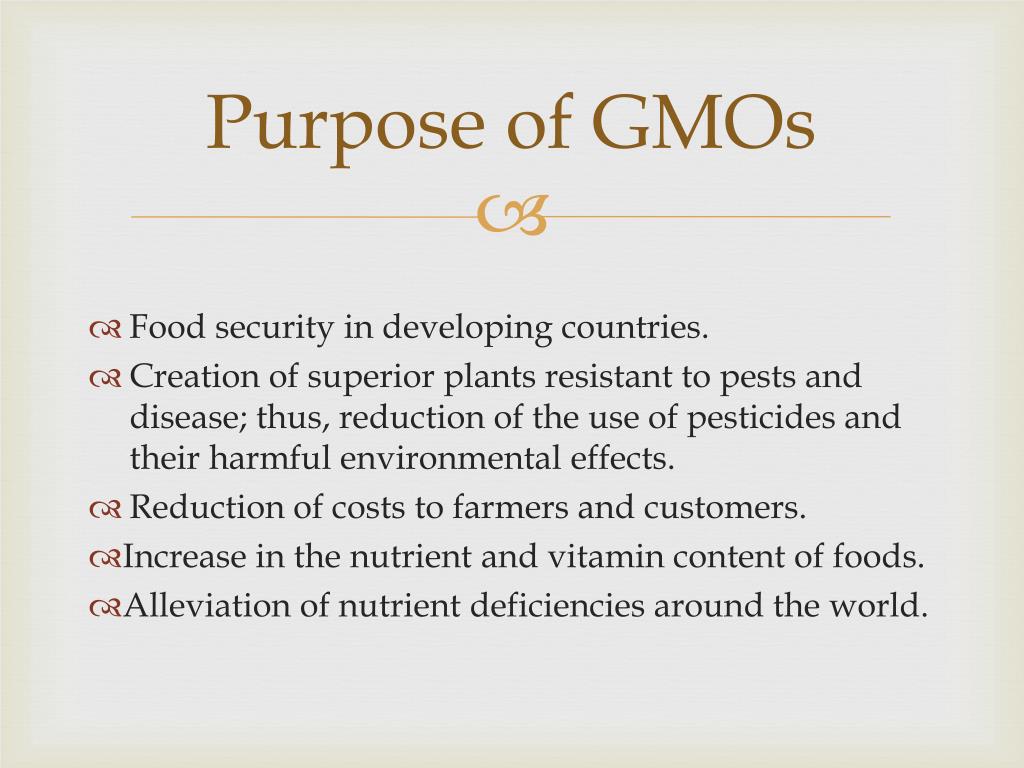 PPT - Safety and Regulation of GMO Foods PowerPoint Presentation, free ...