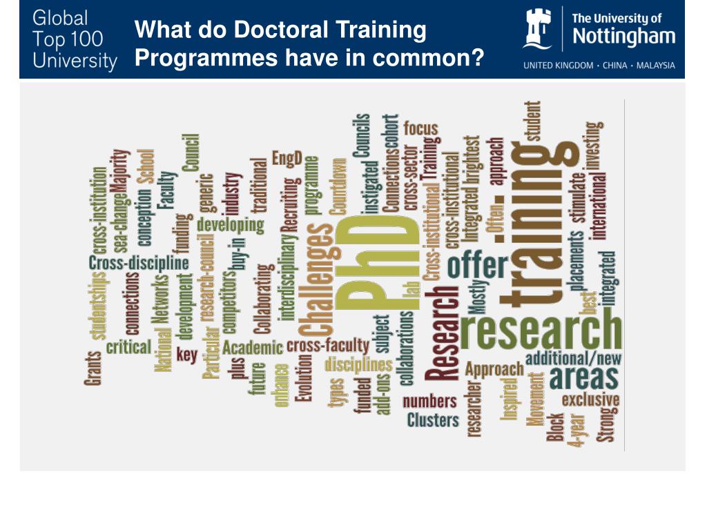 PPT - Doctoral Training Programmes: A New Model which Advances the ...