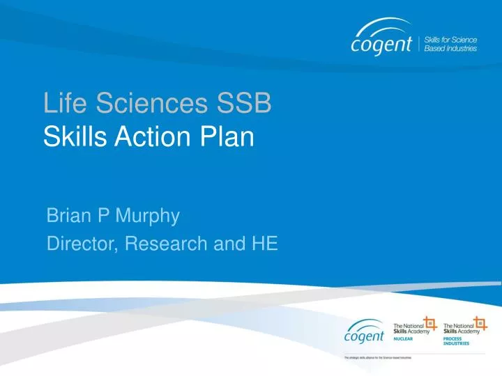 PPT - Life Sciences SSB Skills Action Plan PowerPoint Presentation ...