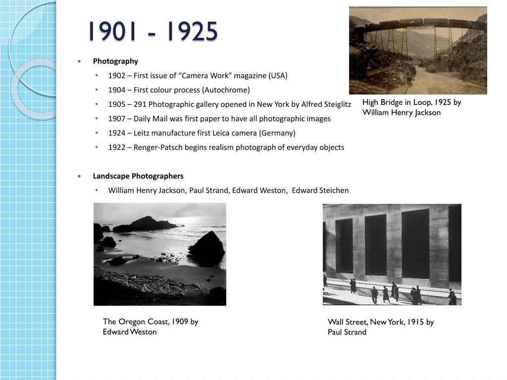 PPT - History of Landscape Photography Timeline PowerPoint Presentation ...