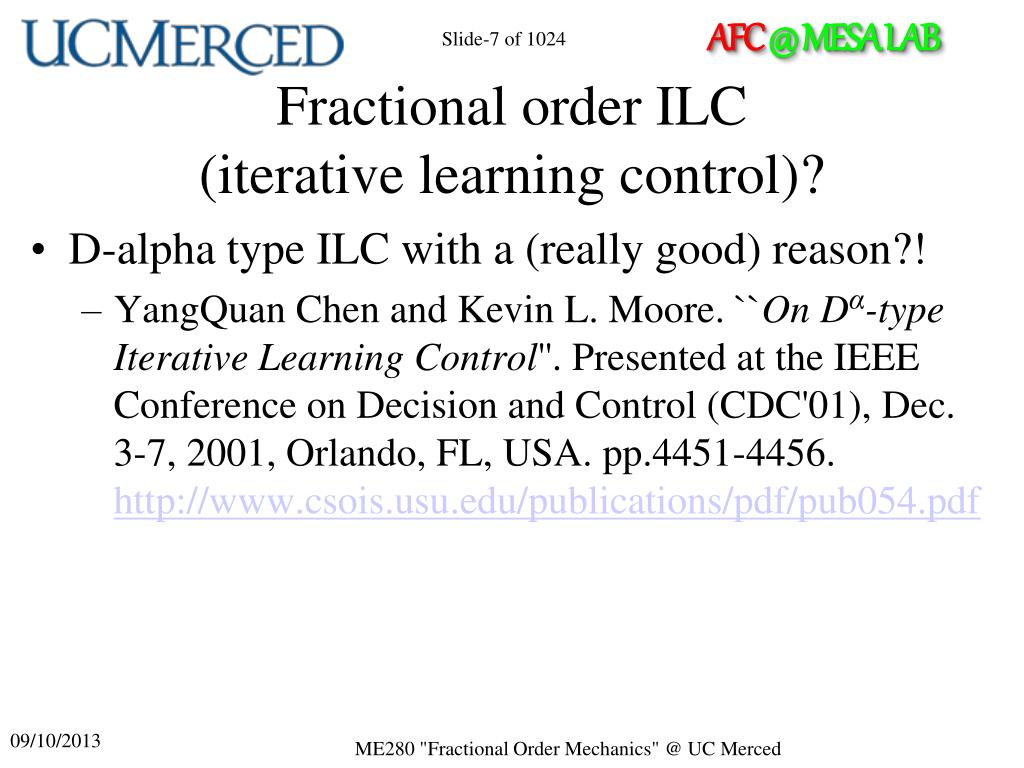 PPT - ME280: Fractional Order Mechanics General Motivations on ...