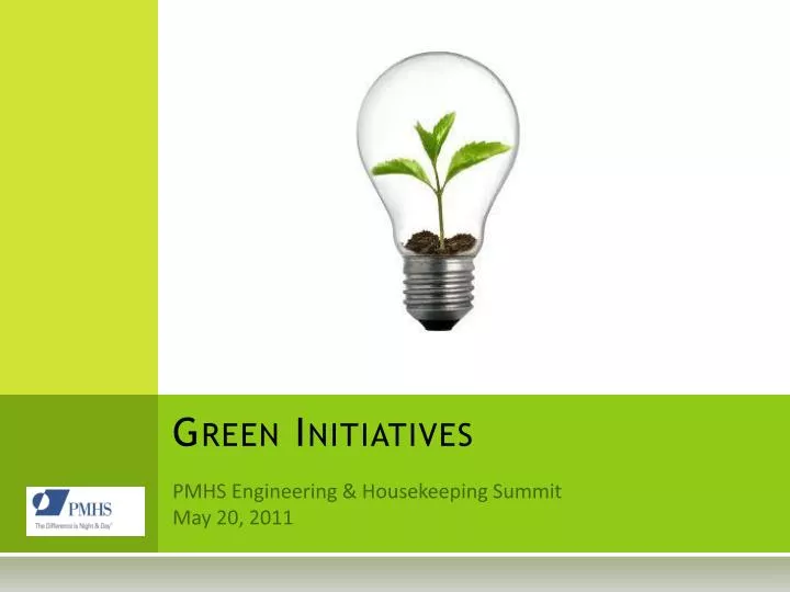 PPT - Green Initiatives PowerPoint Presentation, free download - ID:1606742