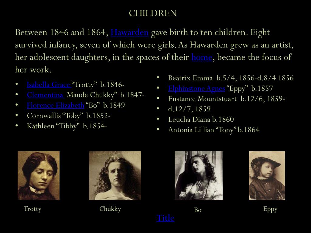 PPT - Lady Hawarden: Pioneering Female Photographer of the Victorian ...