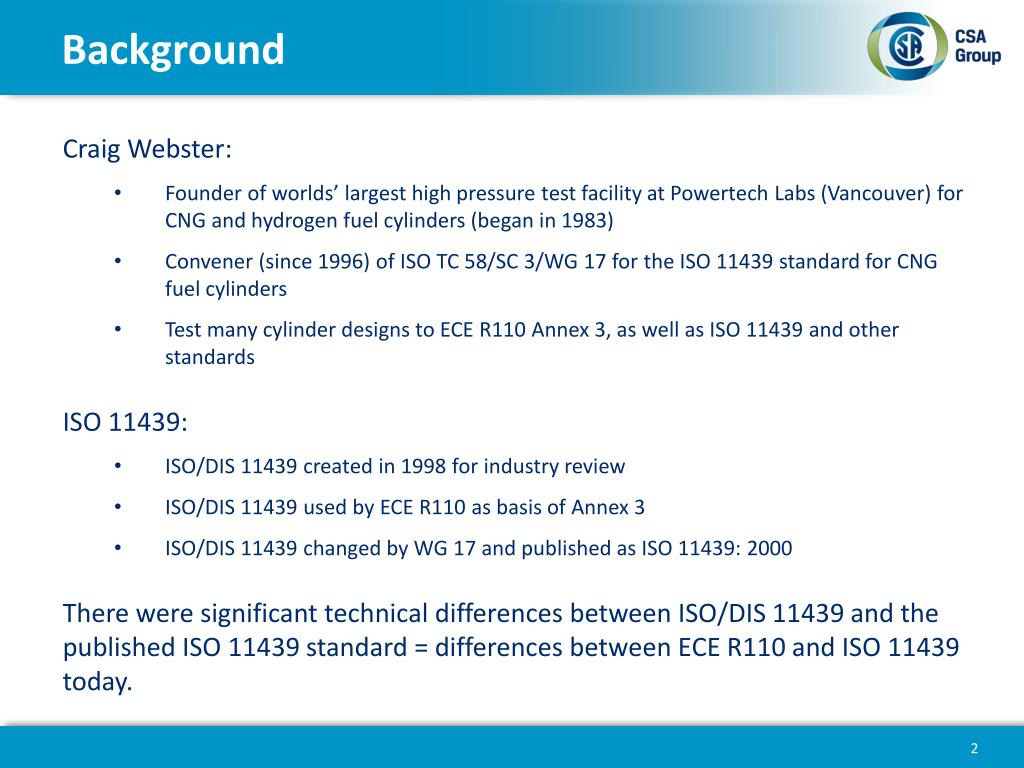 PPT - ECE R110 Annex 3 & ISO 11439 “High pressure cylinders for the on ...