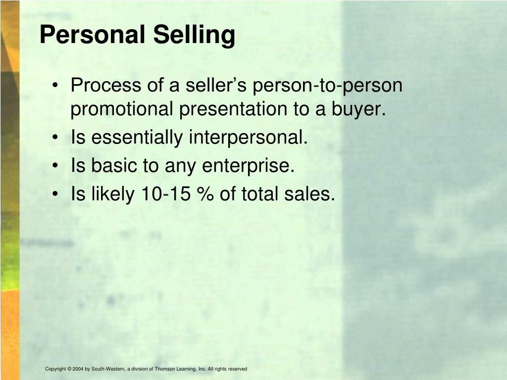 PPT - Chapter 17 Personal Selling and Sales Promotion PowerPoint ...