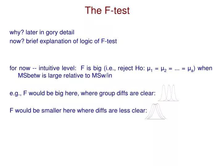 PPT - The F-test PowerPoint Presentation, free download - ID:1608121