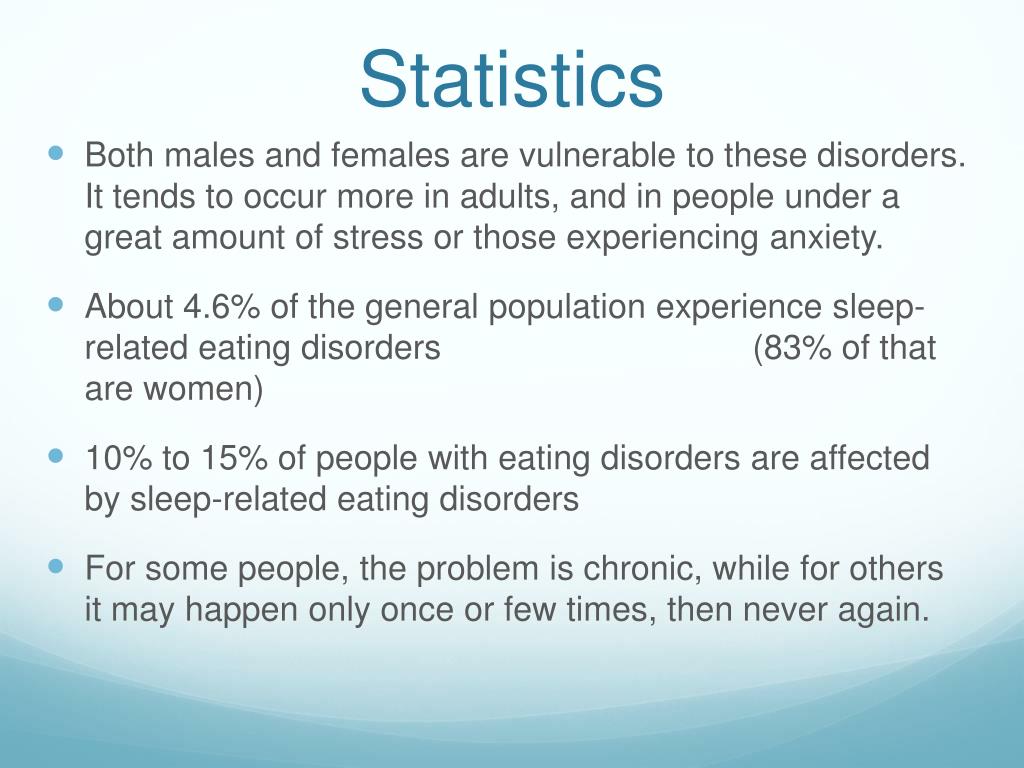 Ppt Nocturnal Eating Sleep Related Eating D Isorder And N Ight E Ating