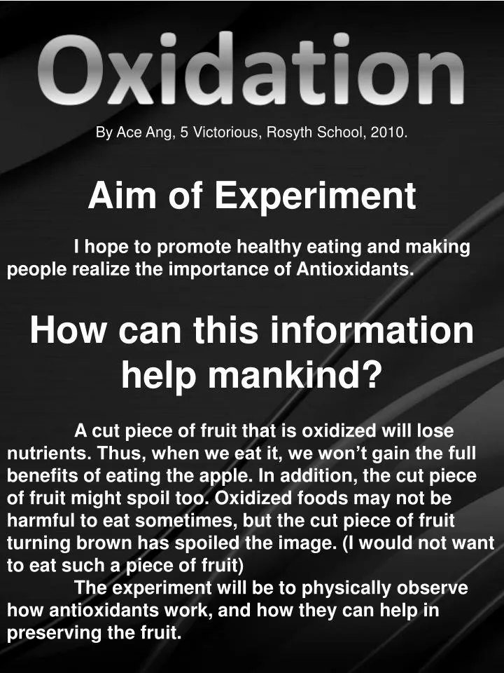 Ppt Oxidation Powerpoint Presentation Free Download Id1608971 1502