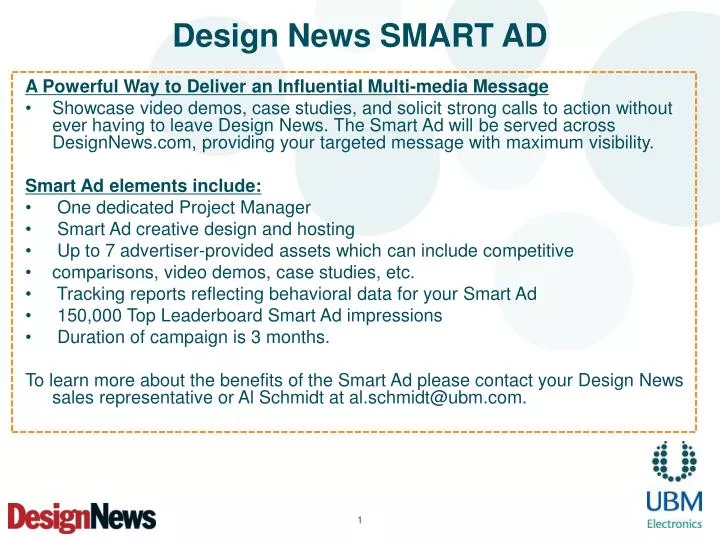 PPT - Design News SMART AD PowerPoint Presentation, free download - ID ...