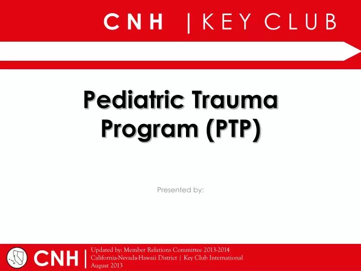 PPT - Pediatric Trauma Program (PTP ) PowerPoint Presentation, free ...