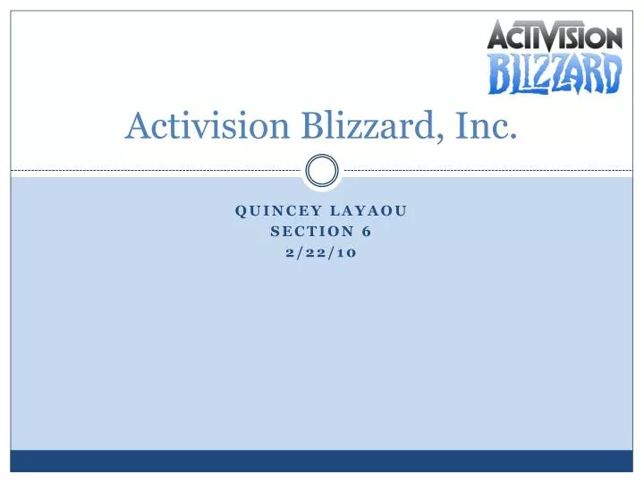 PPT - Activision Blizzard, Inc. PowerPoint Presentation, free download ...