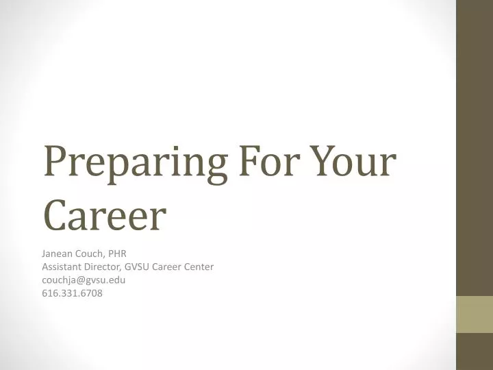 PPT - Preparing For Your Career PowerPoint Presentation, free download ...