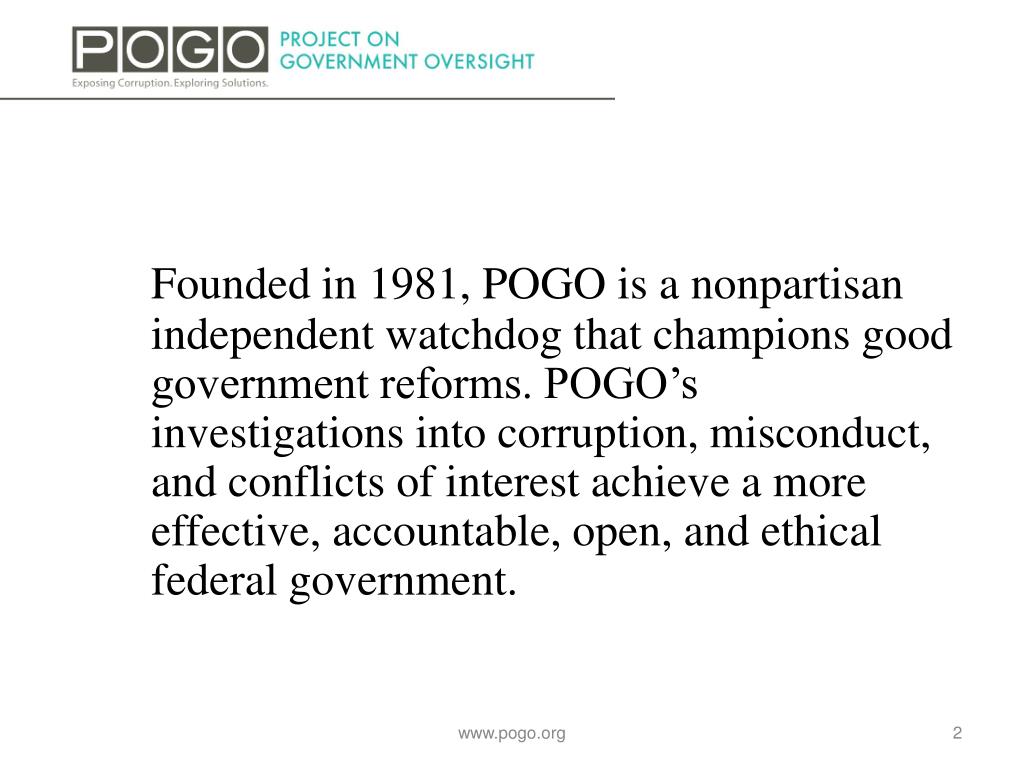 PPT - Outside-In: How Watchdogs Fight Against Government Fraud and ...