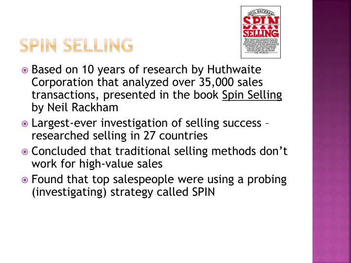 PPT - Spin selling PowerPoint Presentation - ID:1610795