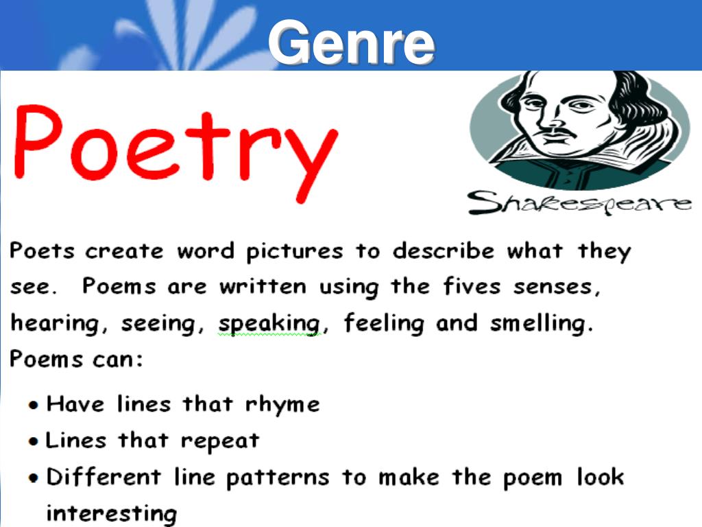PPT - Focus on Genre Poetry PowerPoint Presentation, free download - ID ...