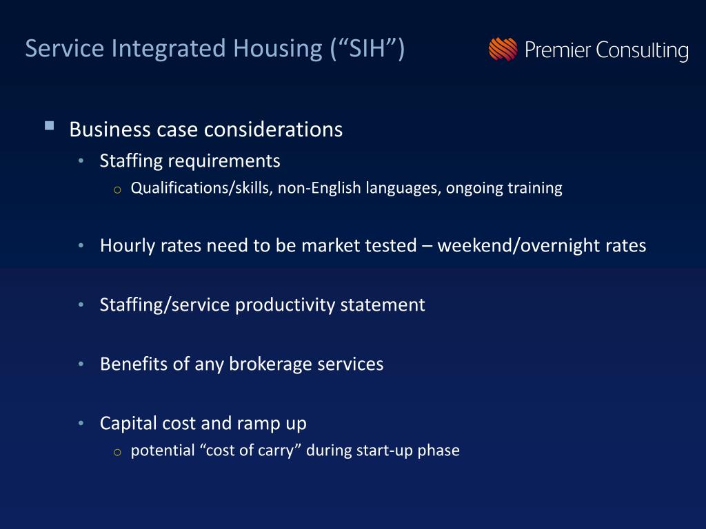 PPT - Service Integrated Housing Village Service Overlay and Funding ...