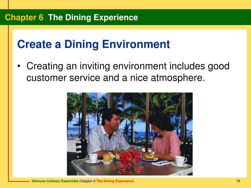 PPT - There are five different types of dining establishments: fine ...