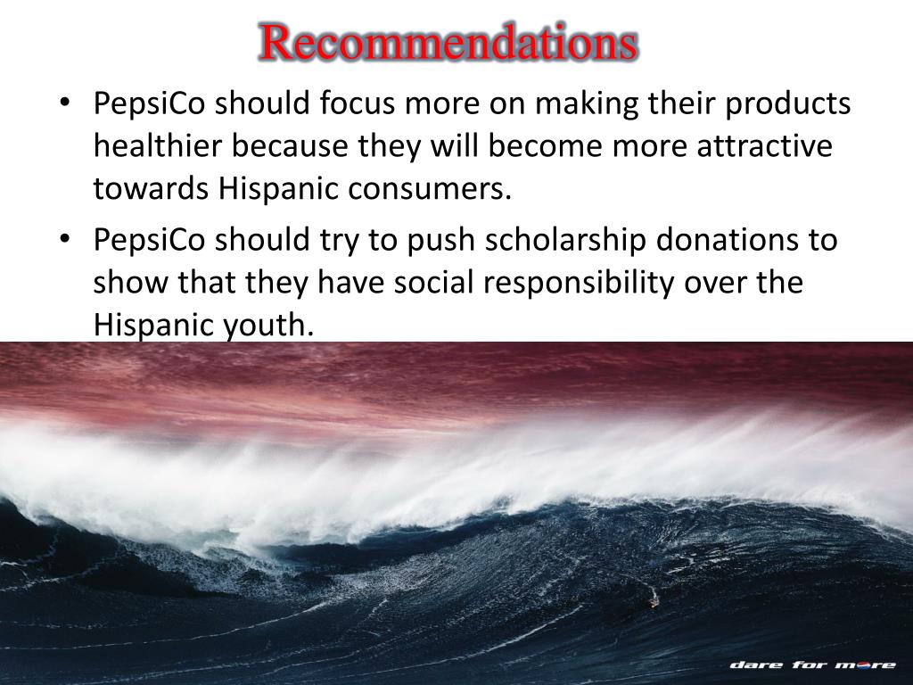 PPT - PepsiCo, Inc. Hispanic Marketing By: Erika Balderas 10310790 Nancy Valdez 20026459 Alex ...