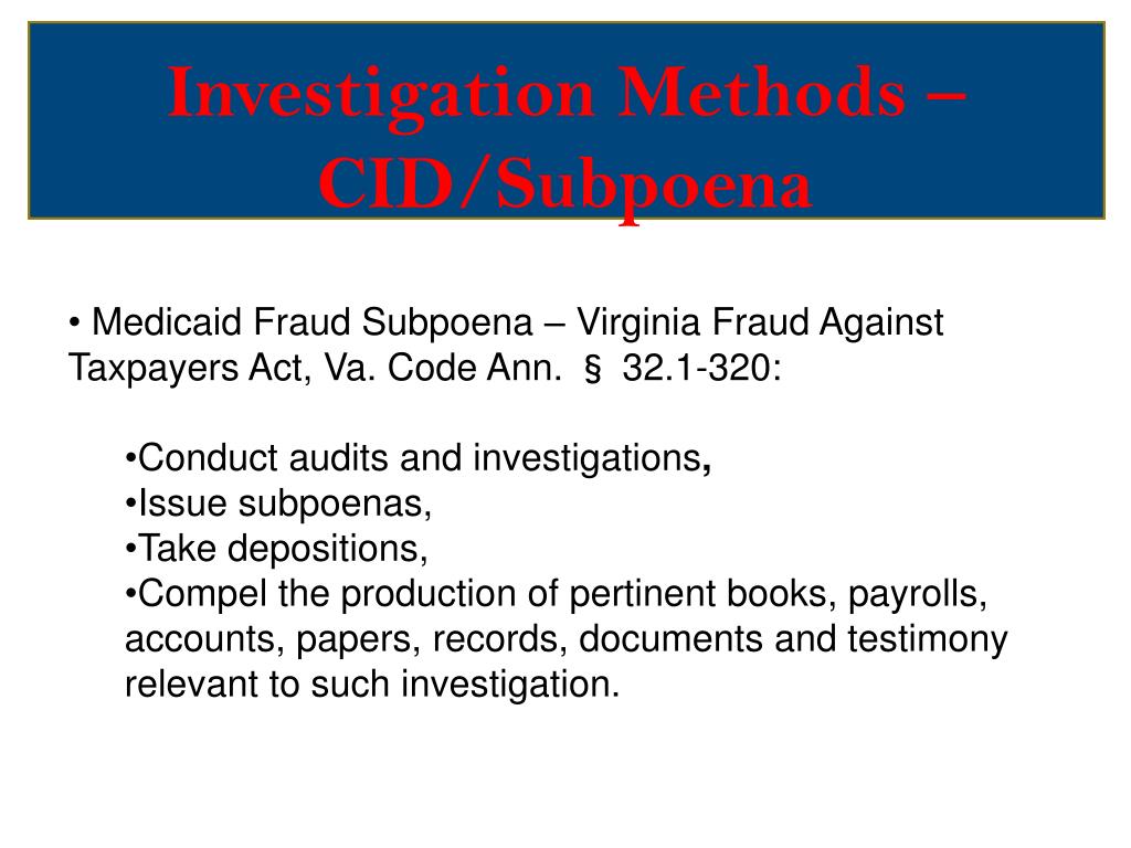 PPT - Erica J. Bailey, A.A.G. Chief of Civil Investigations PowerPoint ...