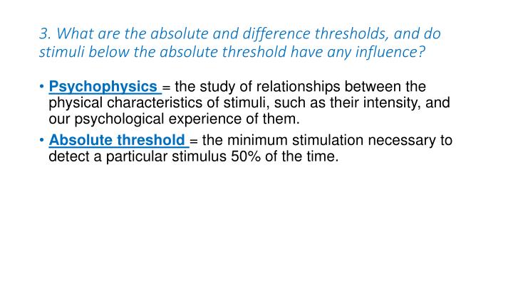️ Absolute threshold vs difference threshold. Perception. 2019-01-09 ️ Absolute threshold vs difference threshold. Perception. 2019-01-09
