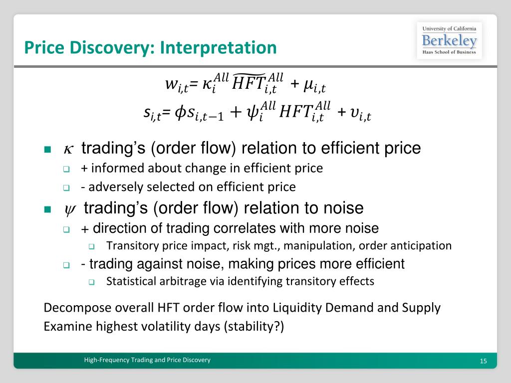 PPT - High-Frequency Trading and Price Discovery Terrence Hendershott ...