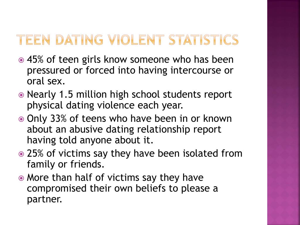 PPT - Teen dating violence PowerPoint Presentation, free download - ID ...