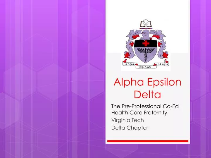 PPT - Alpha Epsilon Delta PowerPoint Presentation, free download - ID ...