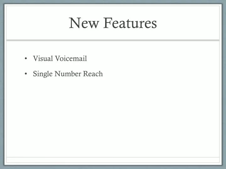 PPT - New Features PowerPoint Presentation, free download - ID:1614420