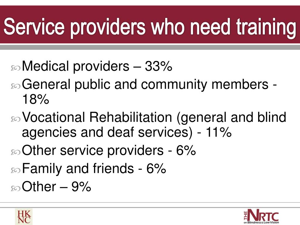 PPT - Seniors with Dual Sensory Loss: Service Provider Training Needs ...