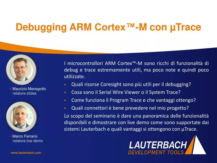 PPT - Debugging ARM Cortex™- M con µTrace PowerPoint Presentation, free download - ID:1614532