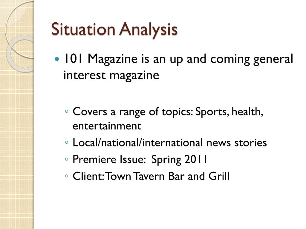 PPT - Magazine Town Tavern Bar and Grill Davin Morris PowerPoint ...