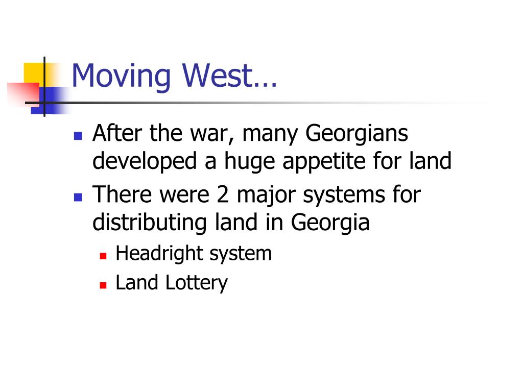 PPT - Post-Revolution Georgia and Westward Expansion PowerPoint ...