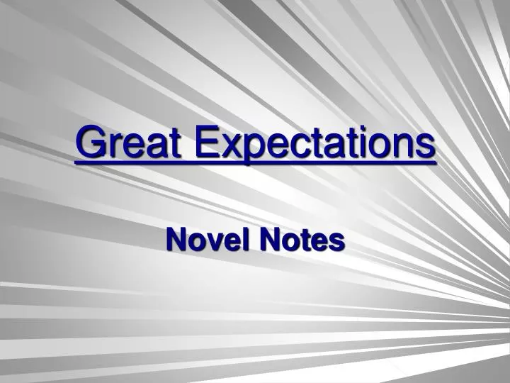 PPT - Great Expectations PowerPoint Presentation, free download - ID ...
